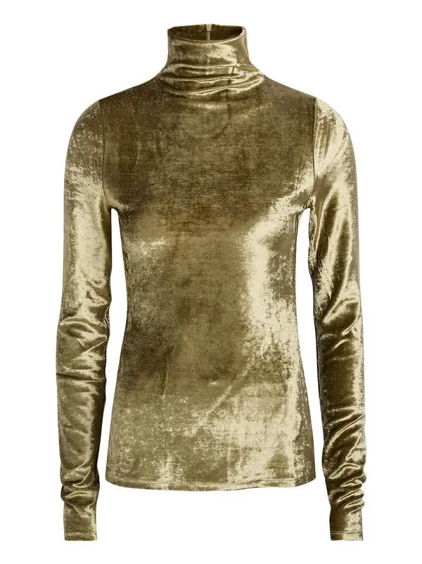 LEMAIRE Velvet Top - Brown Other