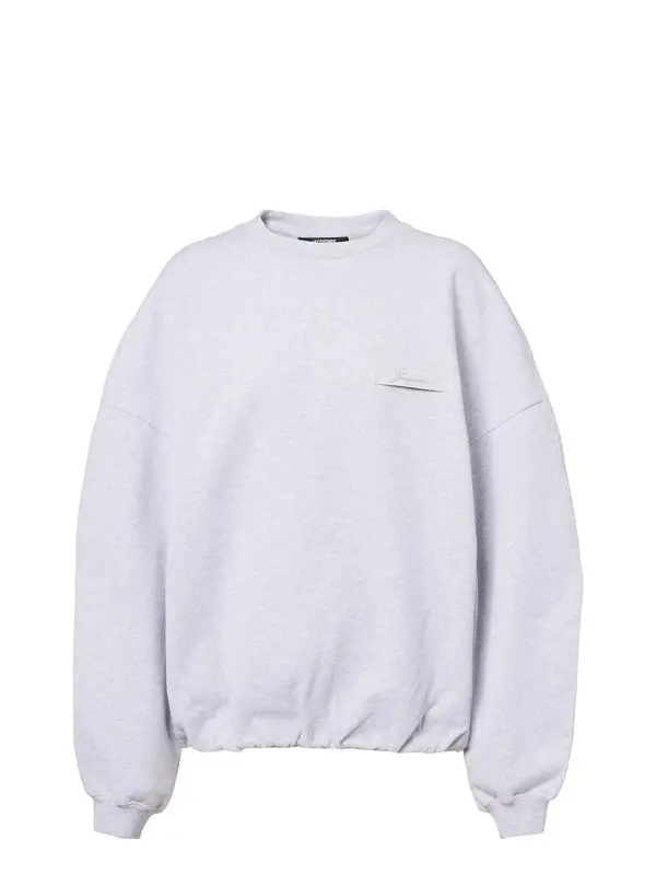Jacquemus Ruban Cotton Jersey Sweatshirt - Grey