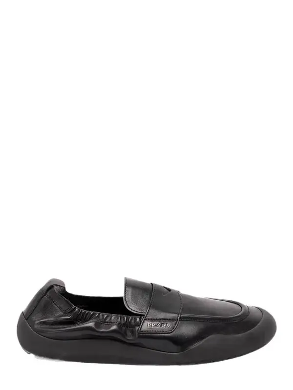 Prada Speedrock Leather Loafers - Black