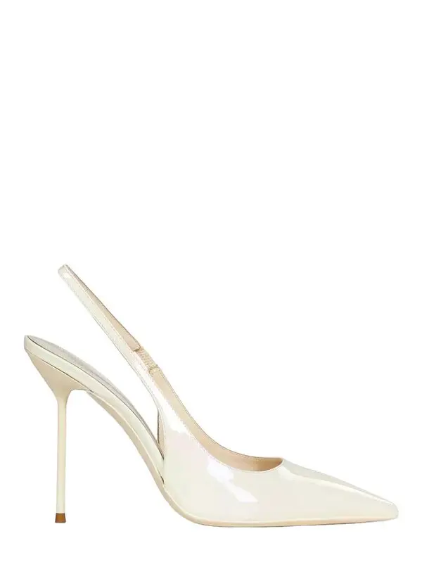 Paris Texas 70 Lidia Patent Leather Slingback Pumps - Neutrals