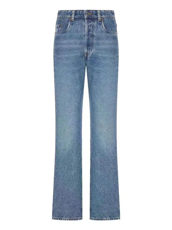 Miu Miu Light-wash Denim Flare Jeans - Blue