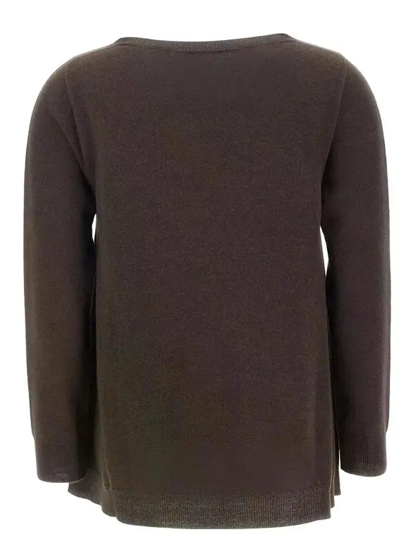 KANGRA Crew Neck Long Sleeves Sweater - Brown