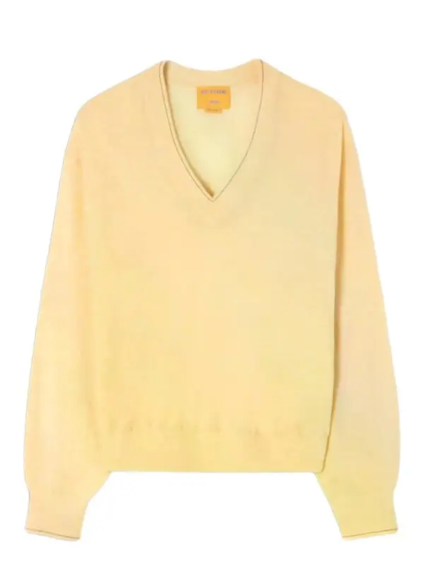 Guest In Residence The Airy V Cashmere Sweater - Yellow