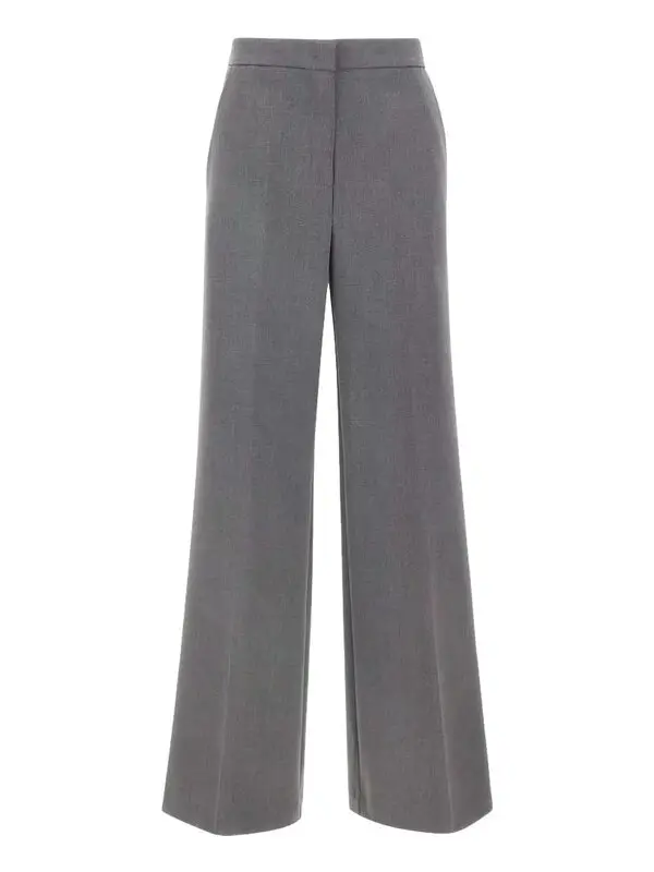 KAOS Wide-leg Palazzo Trousers - Grey