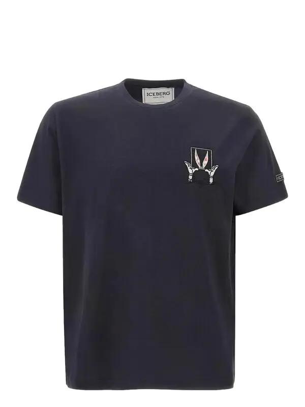 Iceberg Embroidered Looney Tunes T-shirt - Black