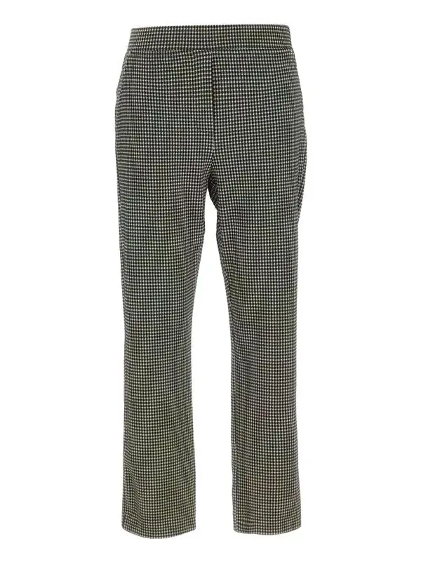 ELENA MIRÒ Checked Straight-leg Trousers - Multicolour