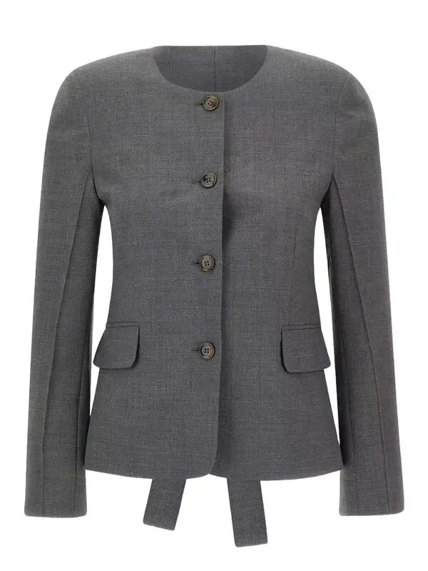 THE GARMENT Grand Back Tie-back Blazer - Grey