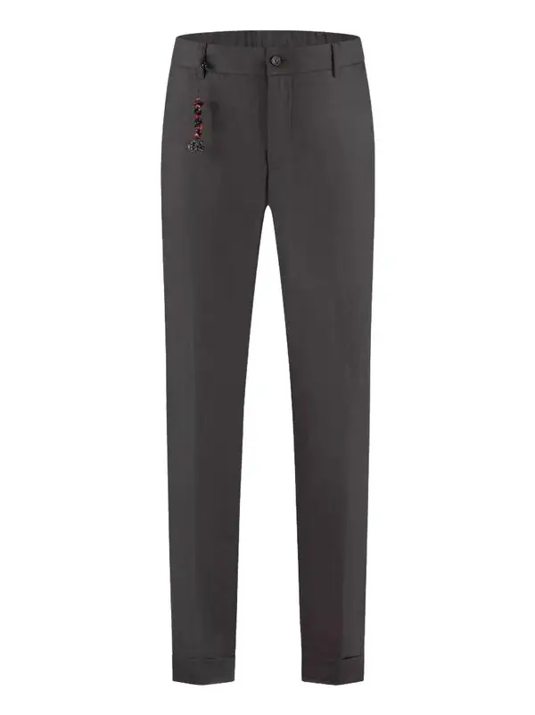 Marco Pescarolo Beaded-charm Tailored Trousers - Brown