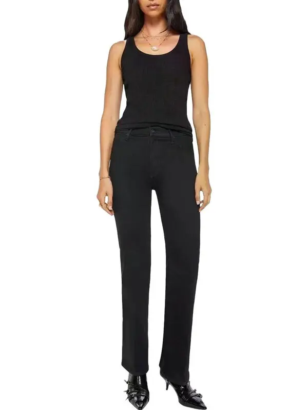 MOTHER Kick It Straight-leg Jeans - Black