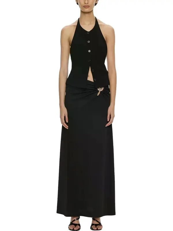 Christopher Esber Droplet Pendant Tailored Top - Black