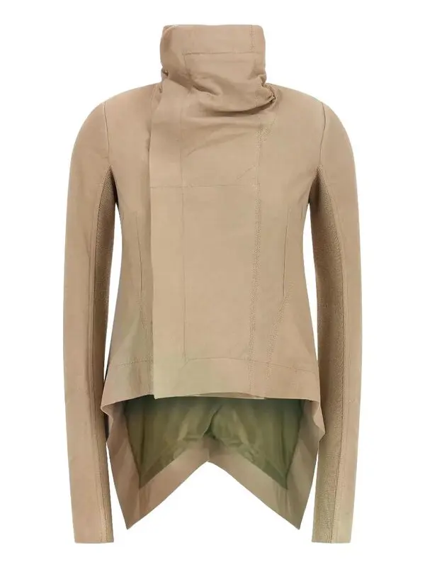 Rick Owens Naska Leather Jacket - Neutrals