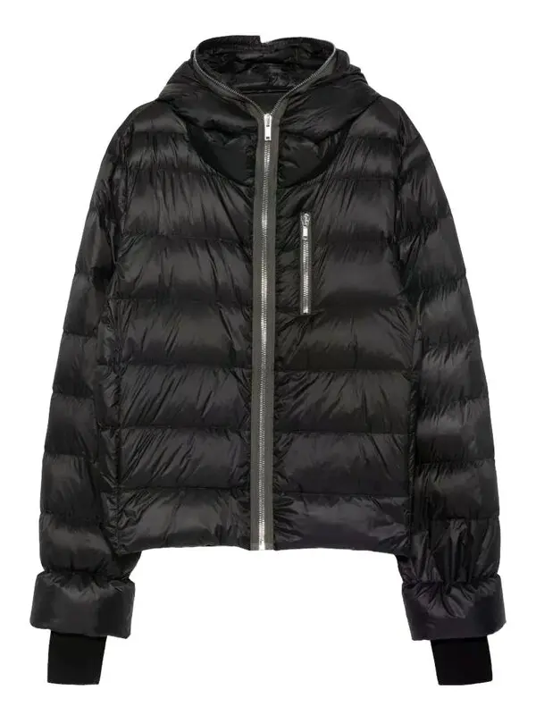 Rick Owens Gimp Hooded Down Jacket - Black