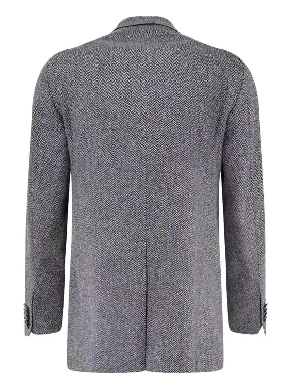 Tagliatore Herringbone Double-breasted Blazer - Grey