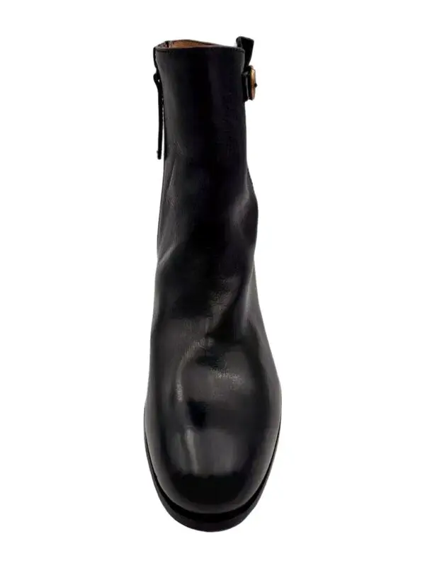 ELIA MAURIZI Garda Leather Ankle Boots - Black