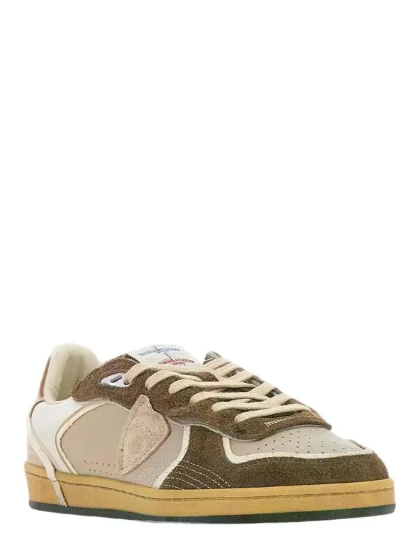 Philippe Model Pgal Logo-patch Sneakers - Neutrals