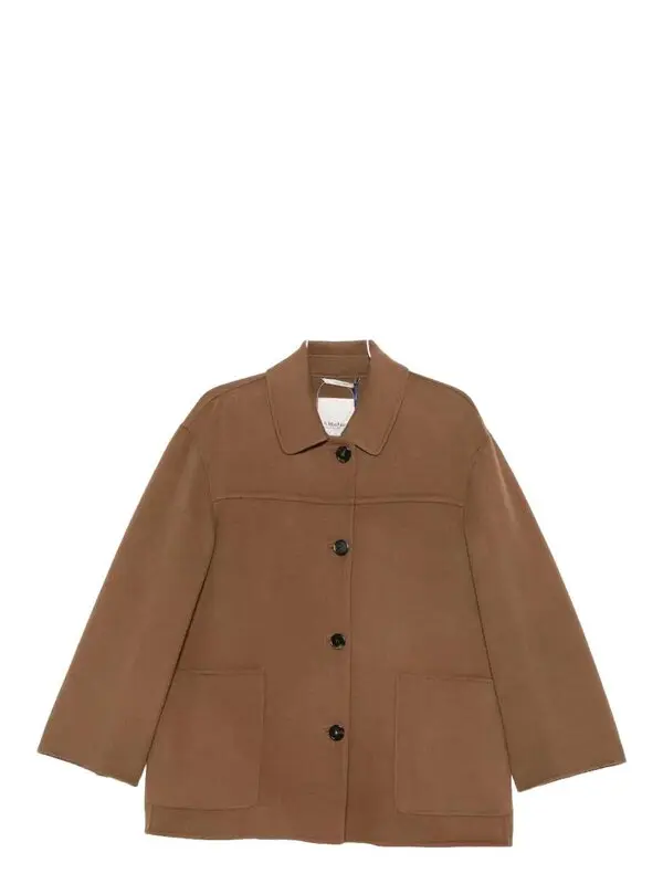 Max Mara Button-fastening Patch-pocket Jacket - Brown