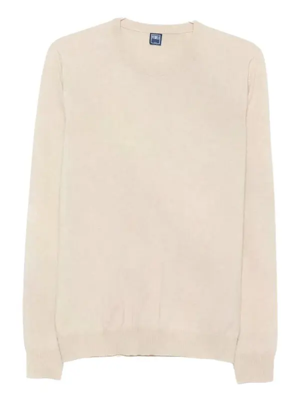 Fedeli Crew-neck Long-sleeve Sweater - Neutrals