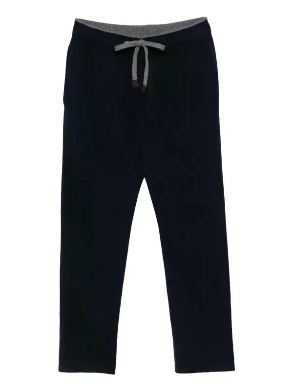 Fedeli Davis Drawstring Track Pants - Blue