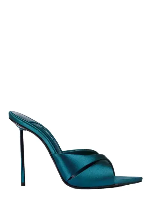 LE SILLA Shirley Crossover Strap Stiletto Sandals - Green