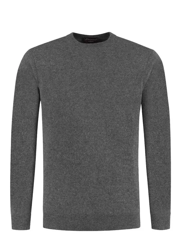 DORIANI CASHMERE Crew-neck Knitted Sweater - Grey