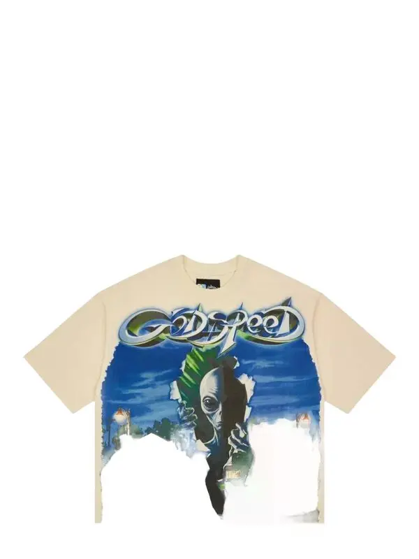 GODSPEED Neighborhood Watch Graphic-print T-shirt - Neutrals