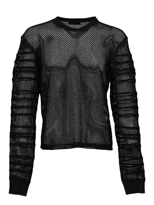FILTH Mesh Long-sleeve T-shirt - Black