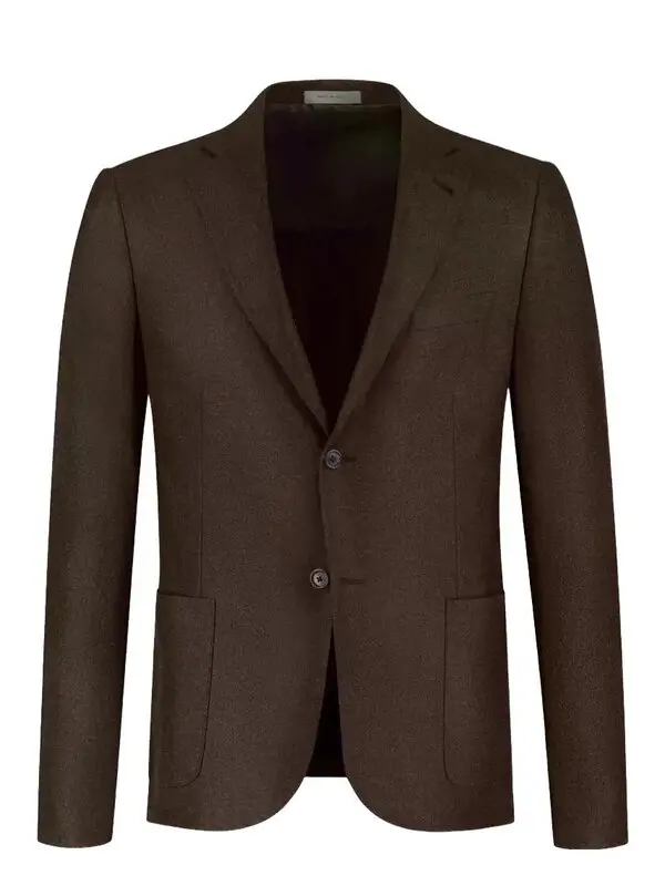 Corneliani Single-breasted Notched-lapel Blazer - Brown