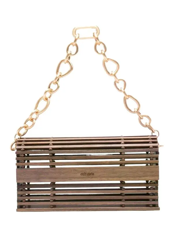 Cult Gaia Sylva Chain-link Shoulder Bag - Brown