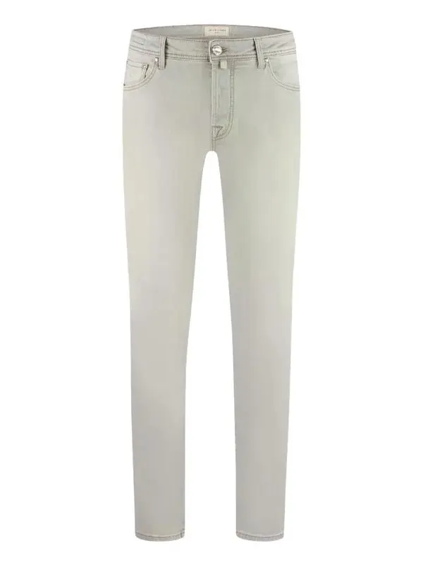 Jacob Cohen Slim-fit Jeans With Logo Patch - Grey
