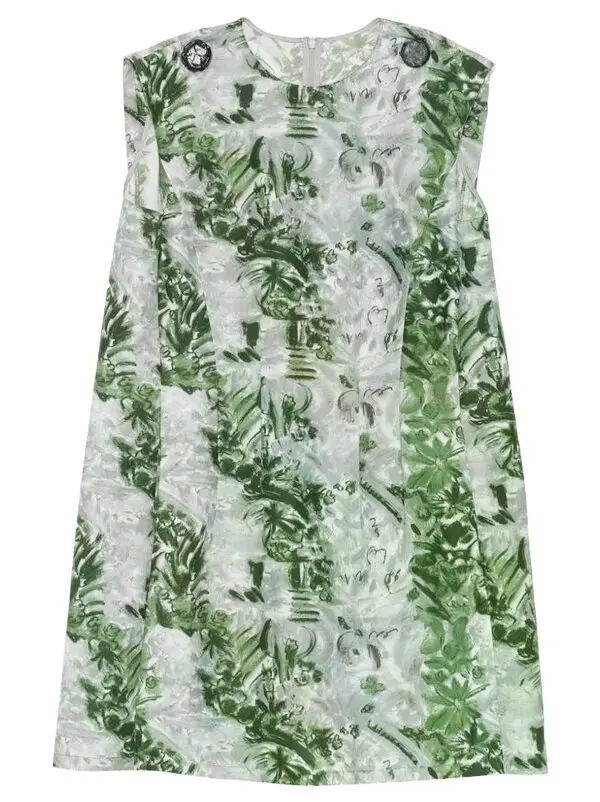 JNBY Han-paint-printed Floral Dress - Grey