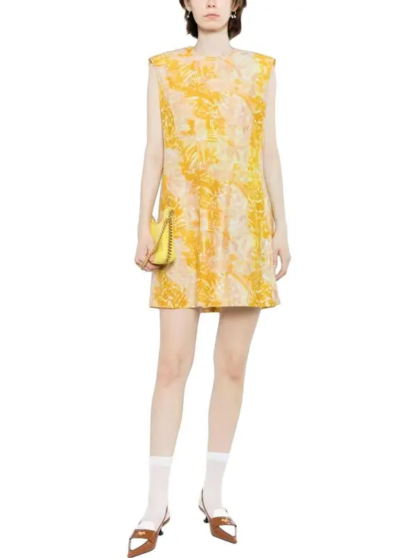 JNBY Floral-print Mini Dress - Yellow