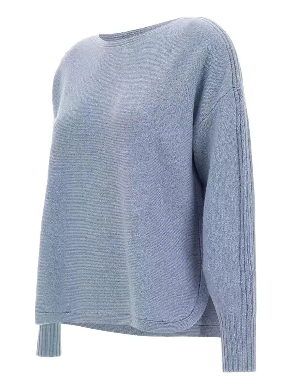 ELENA MIRÒ Ribbed Wool Sweater - Blue