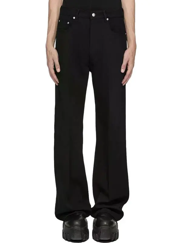Rick Owens Wide-leg Jeans - Black