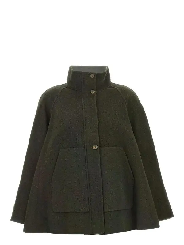 ELENA MIRÒ Flared Side-slit Jacket - Green