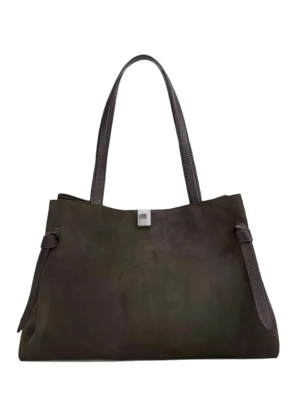 Yuzefi Gyoza Suede Tote Bag - Brown