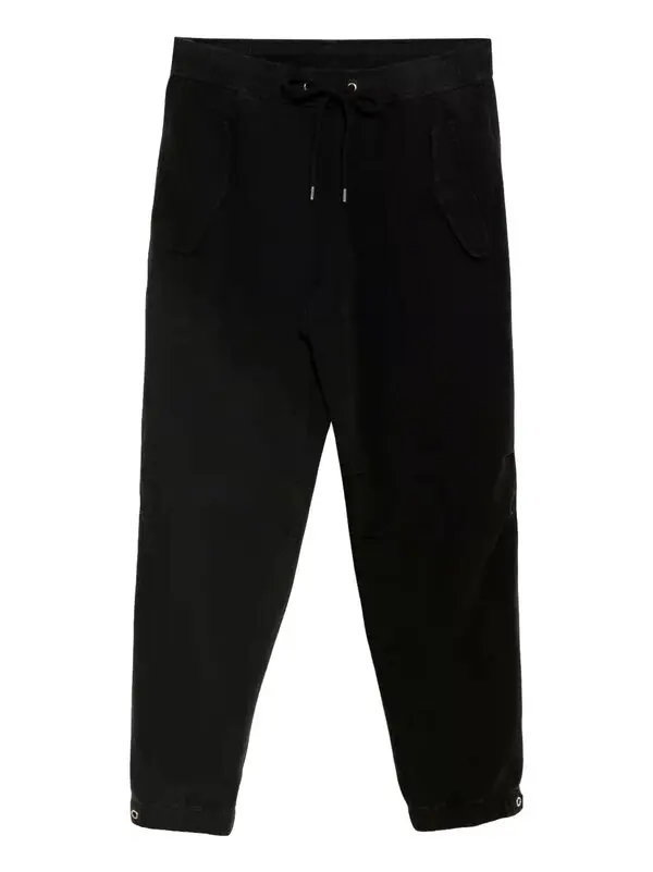 JAMES PERSE Cotton Terry Flight Trousers - Black