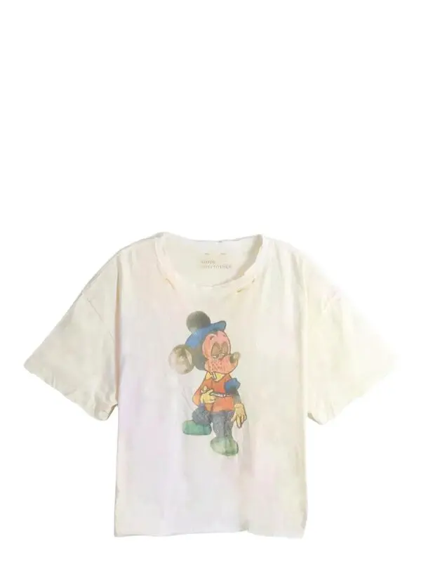 SAITOS 1940s Mickey T-shirt - Neutrals