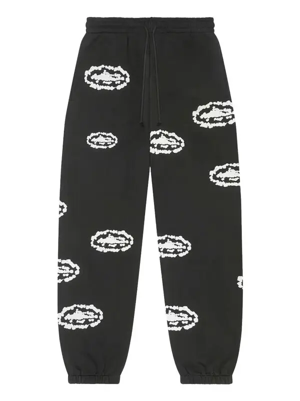 CORTEIZ X Denim Tears Wreath Cotton Track Pants - Black