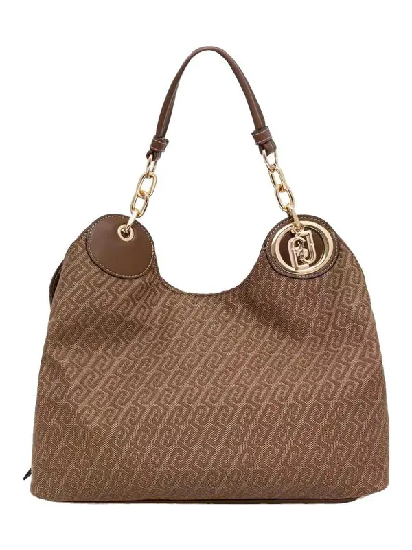 Liu Jo Medium Jacquard Satchel Bag - Neutrals