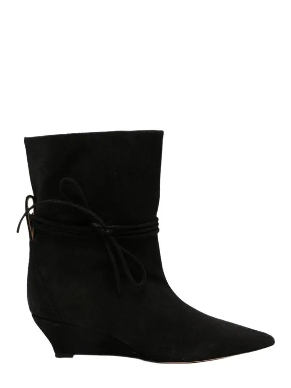 ODISSI Gemma Leather Boots - Black