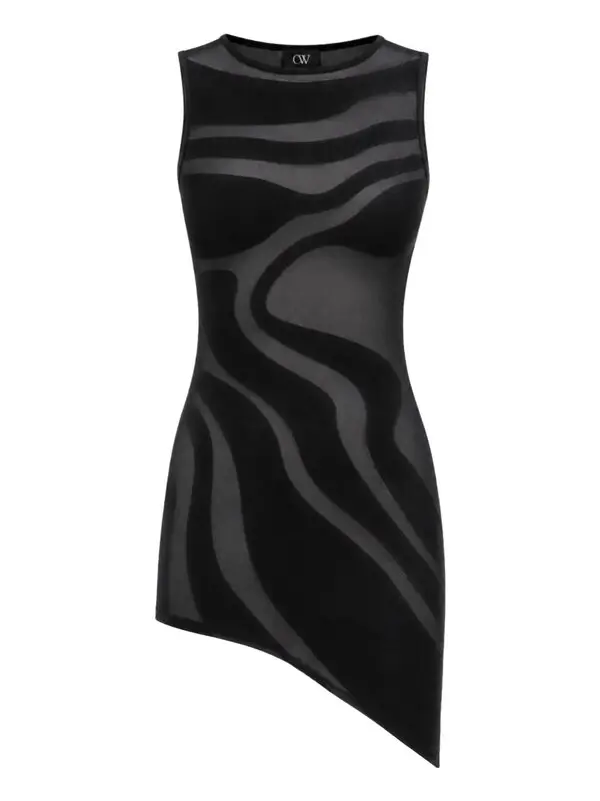 OW Silla Asymmetric Top - Black