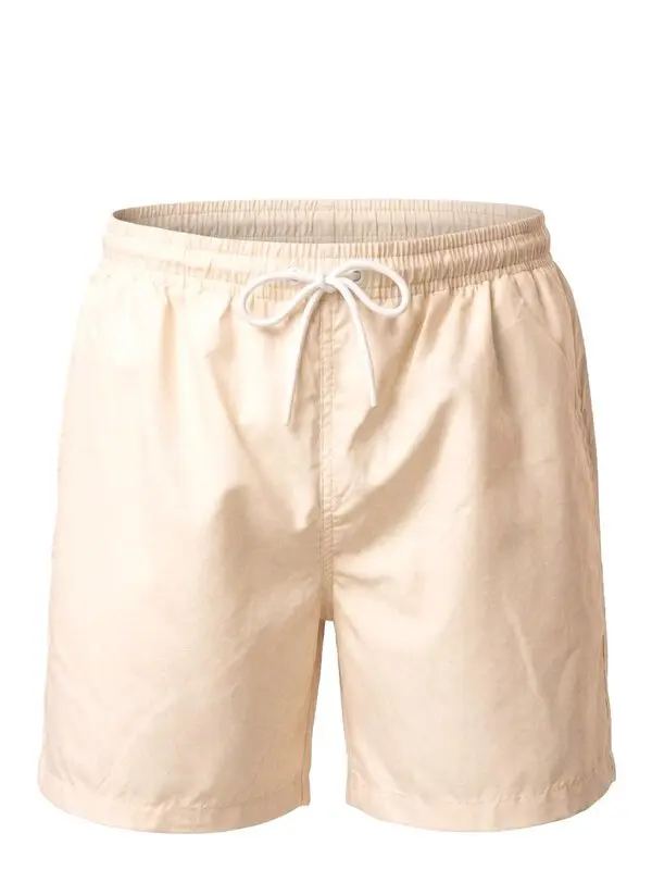 SAVED LAB Neutrals Swimshort In Ecru - Beige