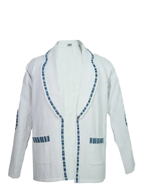 JIWYA Khes Weave Jacket - White/blue