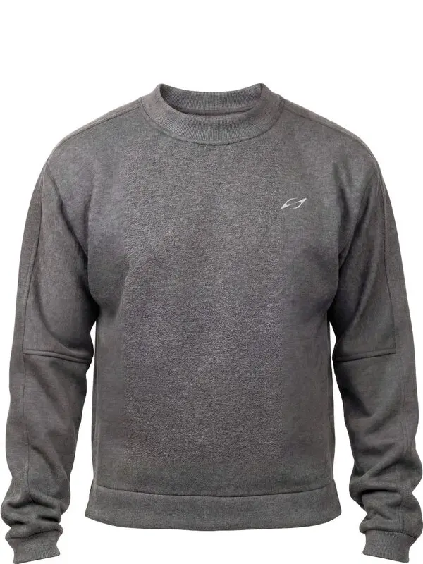 SAVED LAB Sweatshirt In Melange - Grey