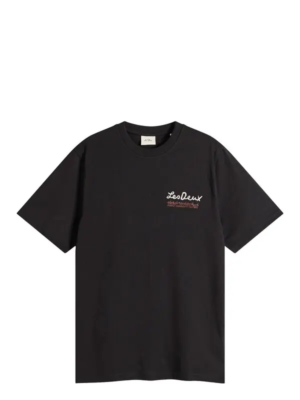 LES DEUX Rural T-shirt - Black