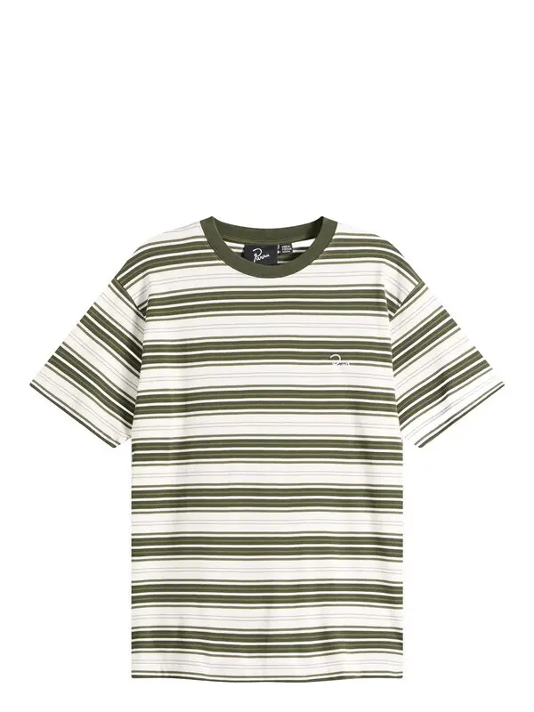 PARRA Signature Striped T-shirt - Green