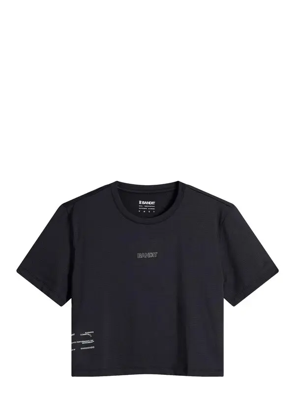 BANDIT Women’s Micromesh™ Cropped T-shirt - Black