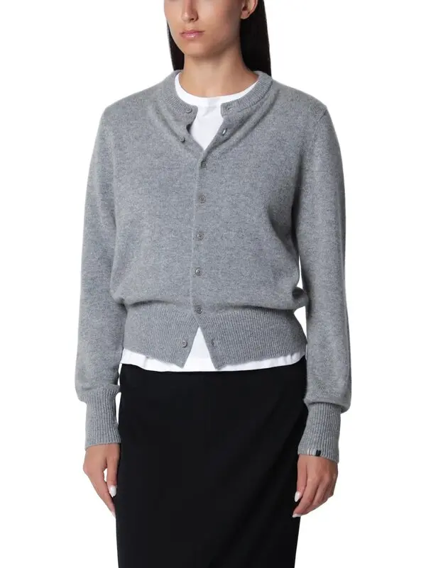 Extreme Cashmere Little Lamb Goat Cashmere Cardigan - Grey