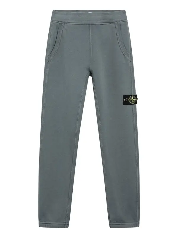 Stone Island Jogging Pants In Ash Cotton - Blue