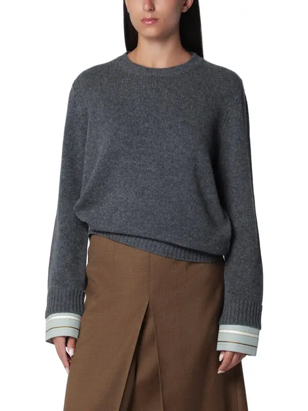 Prada Wool And Cashmere Sweater - Grey
